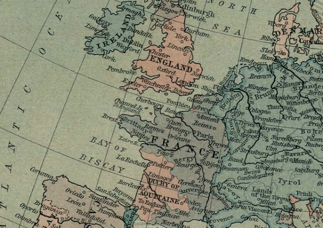 Hundred Years War 1356 Map