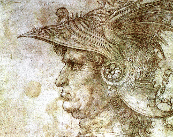 Medieval Mercenary Drawing